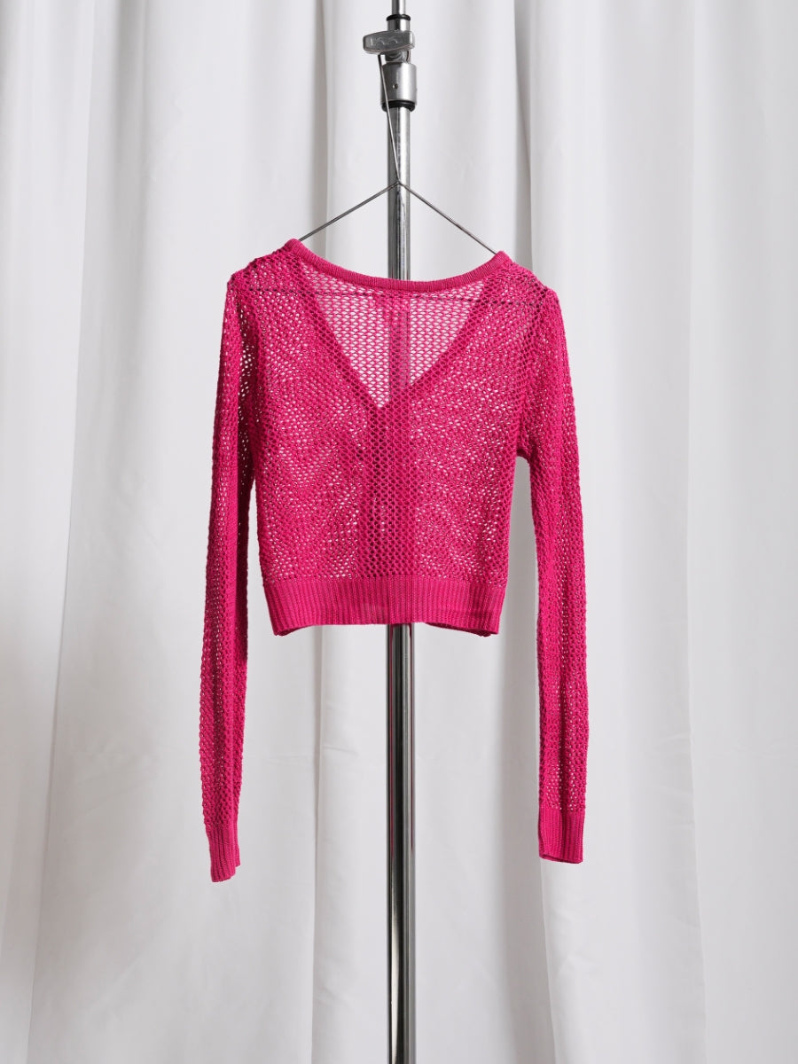 Mesh Knit Cardigan | BABESMAGNET